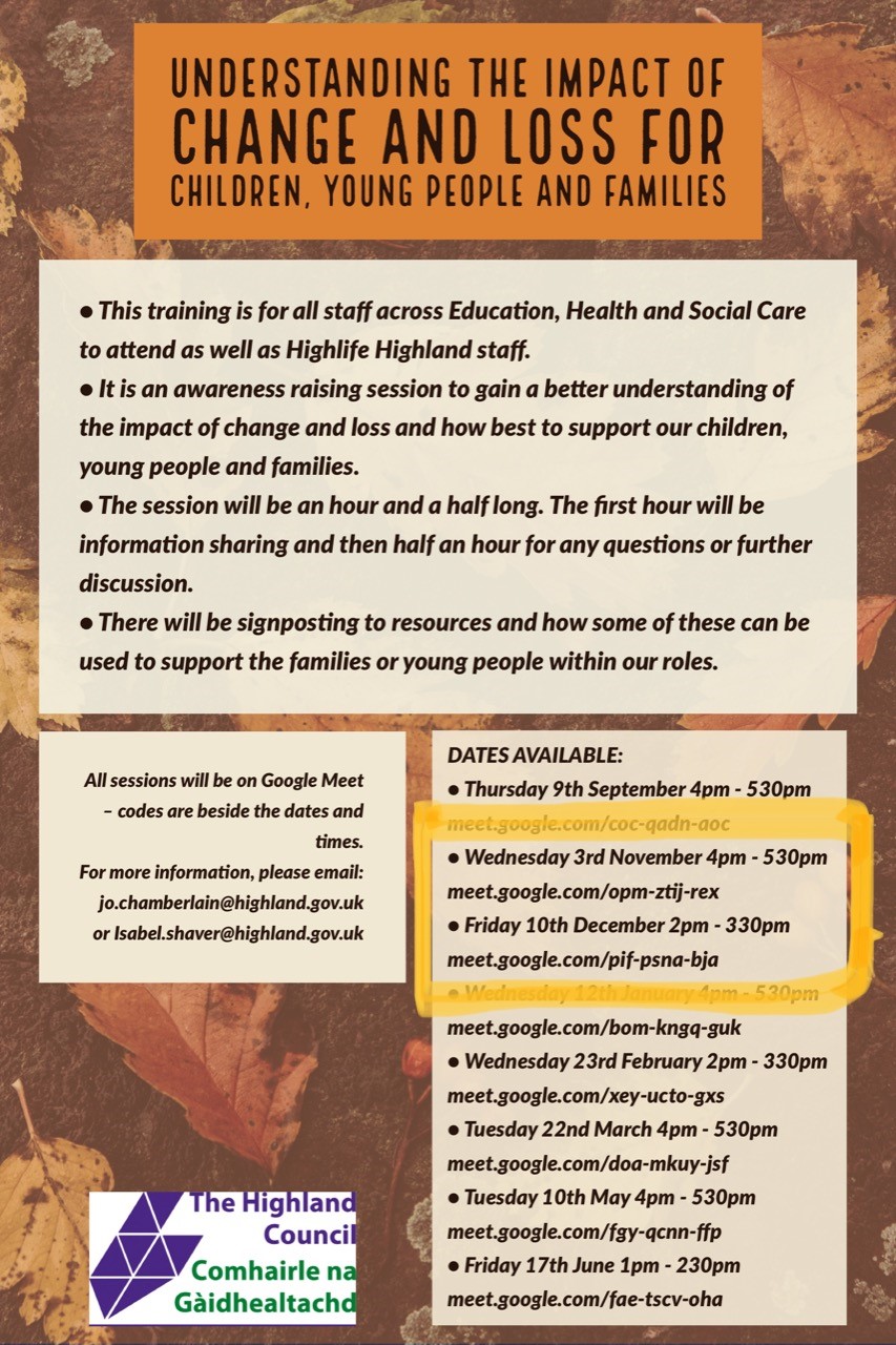 Understanding the impact of change and loss for children, young people ...